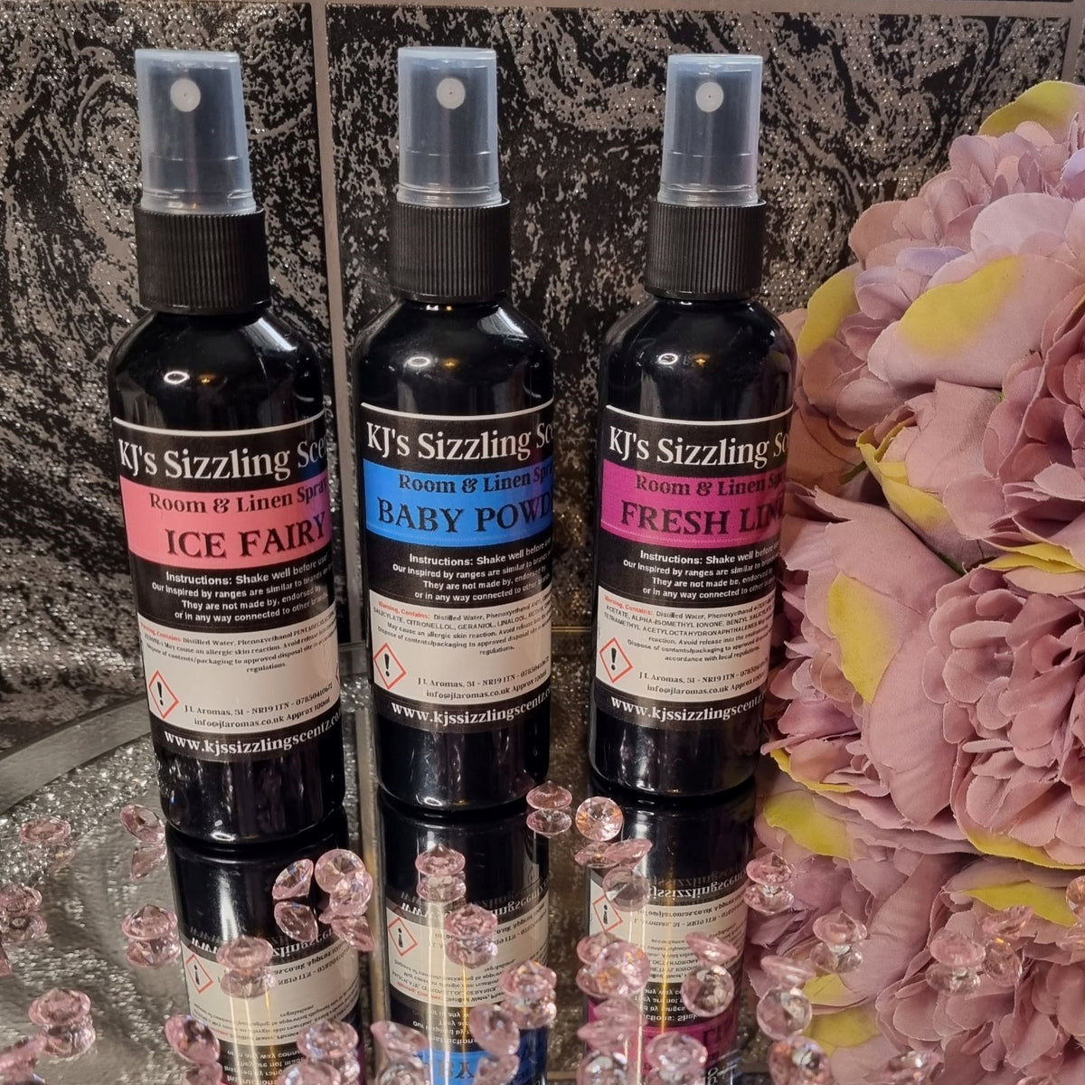 KJ's Sizzling Scentz - Clean & Fresh Collection Room & Linen Sprays